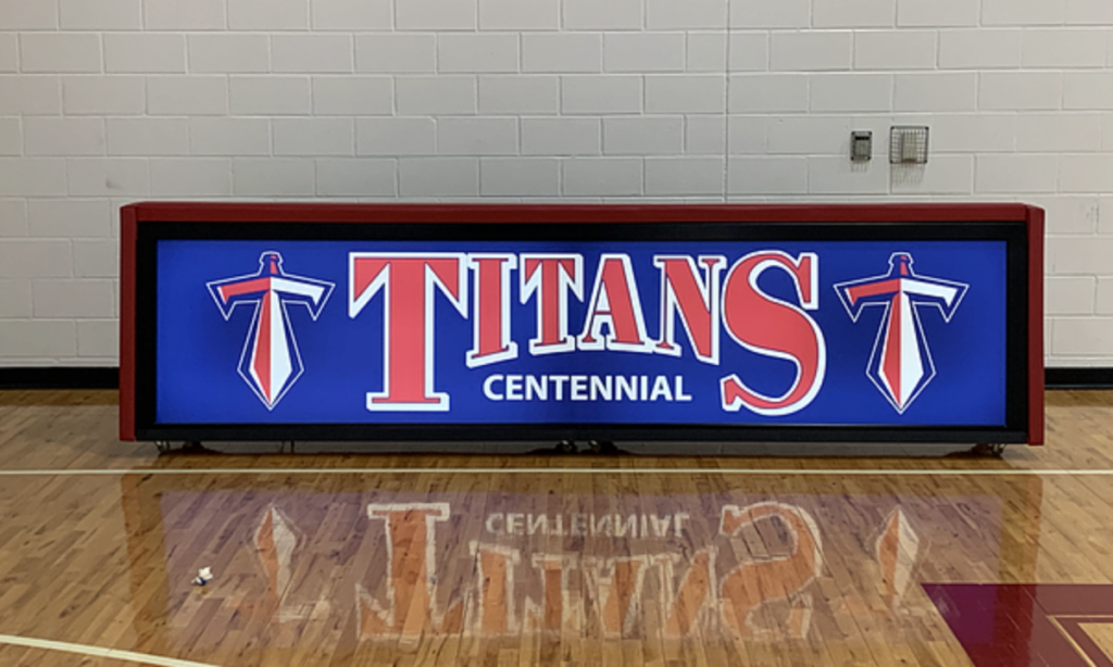 Power Ad Back-Lit Scoring Table - Equip-it